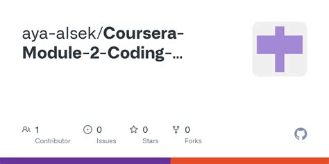 github aya alsek coursera module 2 coding assignment