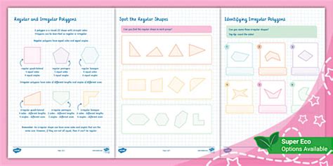 Regular Vs Irregular Polygons Ages Twinkl