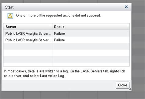 Solved Restart Public Lasr Server Sas Support Communities