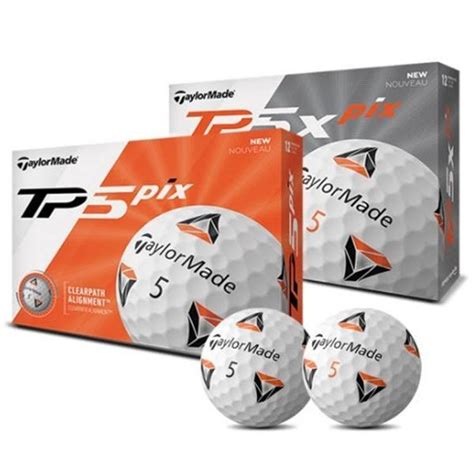 테일러메이드 테일러메이드 리키파울러 골프공 Tp5 Tp5x Pix 픽스 우레탄 5피스 1박스 12알 위시버킷