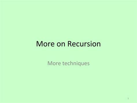 4 Recursion Details Ppt Programming Languages Computing