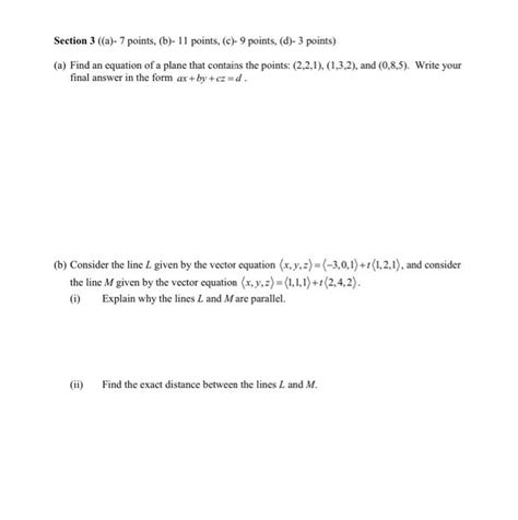 Solved Section 3 A 7 Points B 11 Points C 9
