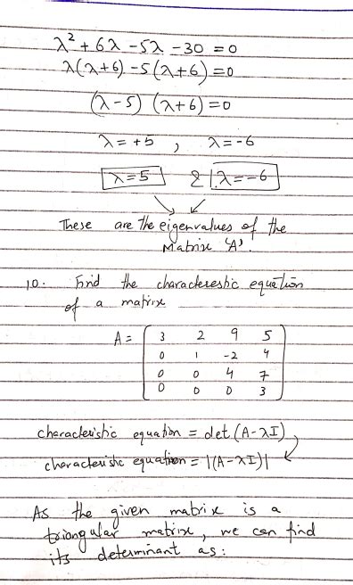 Solved 6 Determine If The Vector Is An Eigenvector Of The Matrix