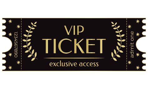 Vip Ticket Vip Admission Ticket Template Exclusive Access 77004168