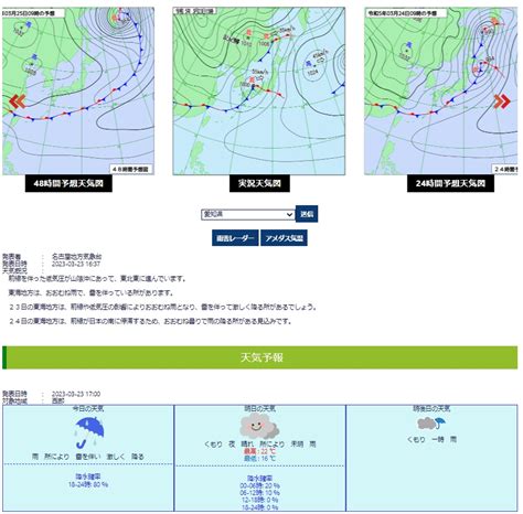 気象庁jsonデータを利用した天気サイトの表示例 天気予報プロさん天気予報プログラマーのポートフォリオ ココナラ