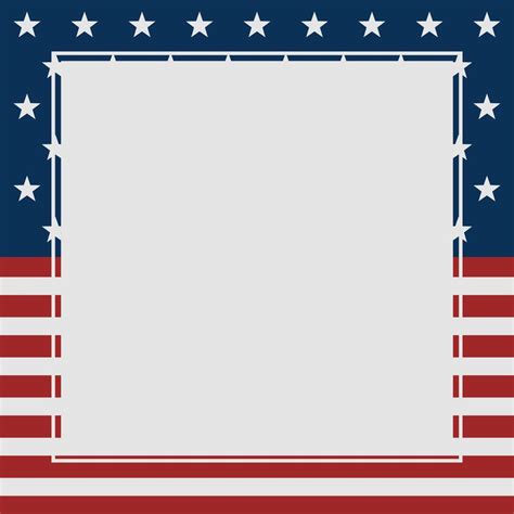 American Flag Template Background With Copy Space Usa Background