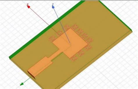Experimental Metamaterial Patch Antenna Simulation In Hfss The Fig 7