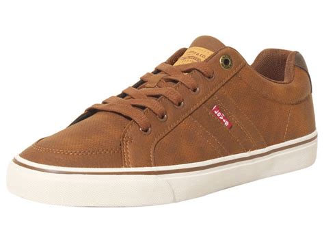 Levis Mens Turner Tumbled Wx Sneakers Low Top Tanbrown Sz 10 519301
