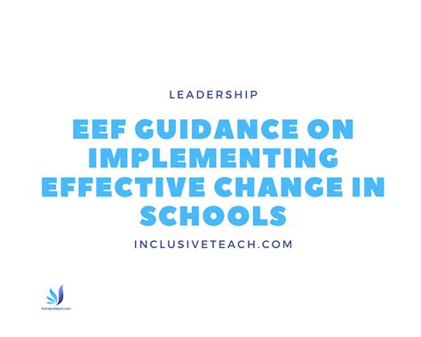 EEF Guidance On Implementing Effective Change In Babes