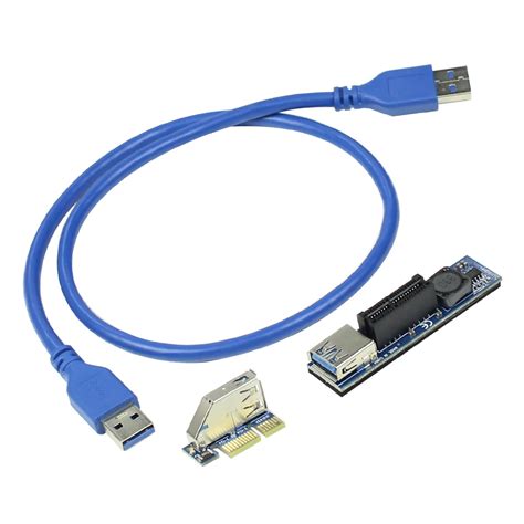 Pci E Add On Cards Pci Express Usb 3 0 Adapter Raiser Extender Pcie Riser Raiser Usb3 0 Sata X1