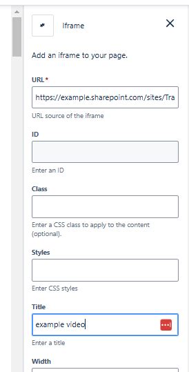 How To Embed Video From Sharepoint In Confluence