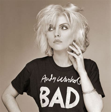 Photoshot Of Debbie Harry In Andy Warhols Bad” T Shirt 1979