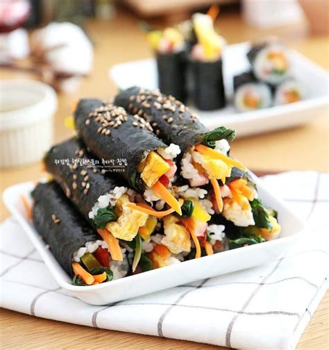 꼬마김밥 만들기 마약김밥 레시피 겨자소스 김밥맛있게싸는법 A13