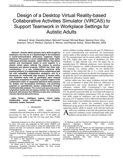 Pdf Design Of A Desktop Virtual Reality Based Collaborative Activities Simulator Vircas To