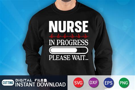 Nurse In Progress Please Wait Svg By Funnysvgcrafts Thehungryjpeg
