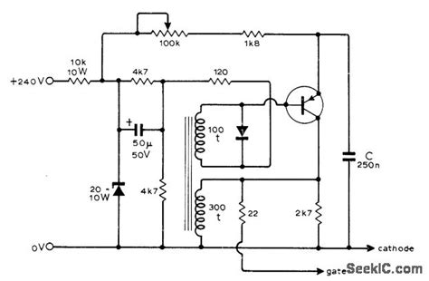 Thyristortriggerpulsegenerator Signalprocessing Circuit Diagram