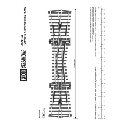 Peco Ho Code 100 Single Slip Crossing Switch