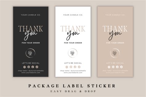 Canva Package Label Sticker Template Graphic By Haffa Studio · Creative