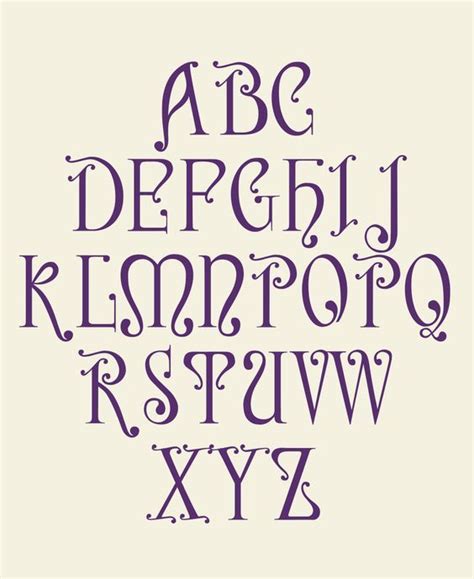 Nerea Art Nouveau Beautiful Typography Inspired In Art Nouveau Font Fonts F Lettering