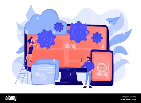 Cross Platform Programming Concept Vector Illustration Stock Vector Image And Art Alamy