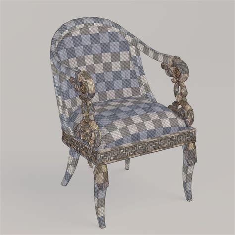 골동품 안락의자 3d 모델 37 Blend Fbx Obj Max Free3d