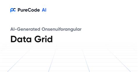 Implement Onsenui For Angular Data Grid Using Ai