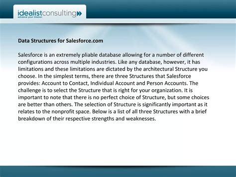 Salesforce Data Structures Ppt