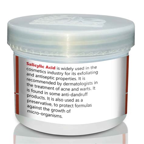 Salicylic Acid Powder Bha Exfoliant For Acne And Dandruff Control