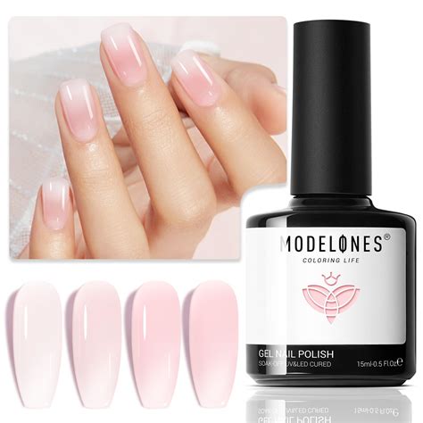Modelones Jelly Gel Nail Polish 15 Ml Neutral Sheer Milky