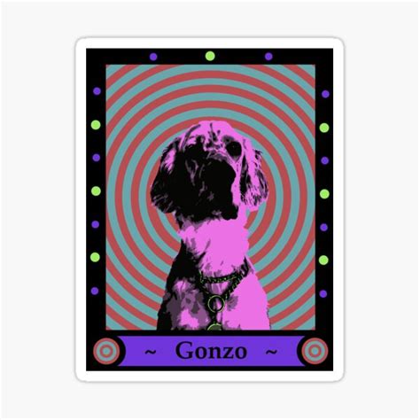 Portrait Of Gonzo Sticker For Sale By Quills Redbubble