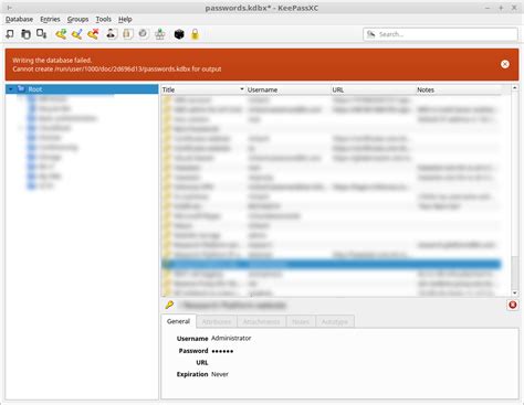 Cant Save Database · Issue 10 · Keepassxrebootkeepassxc Packaging · Github