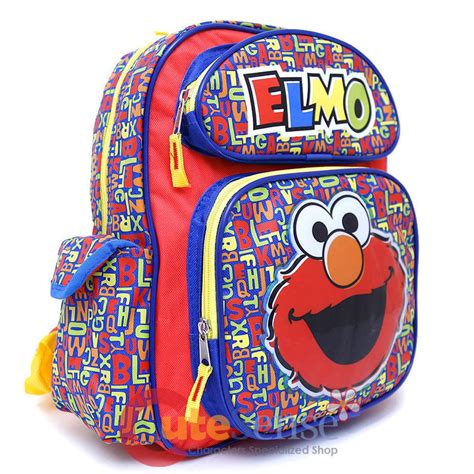 Sesame Street Elmo School Backpack 12 Medium Grils Book Bag 1953491737