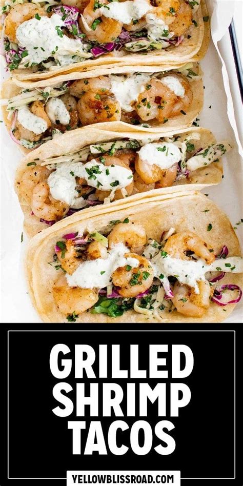 Grilled Shrimp Tacos Recipe Grilled Shrimp Tacos Grilled Dinner