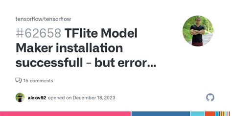 Tflite Model Maker Installation Successfull But Error On Import