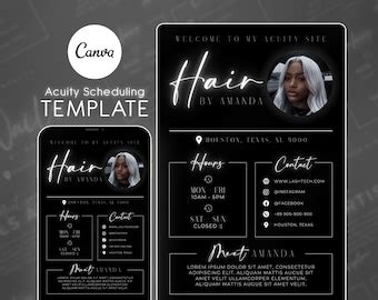 Acuity Scheduling Template Hair Stylist Acuity Scheduling Template