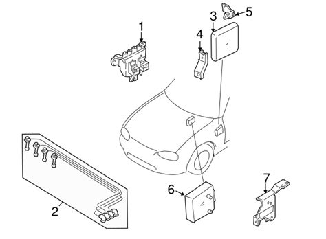 1999 2000 Mazda Miata Engine Control Module Ecm Bp4z 18 881c