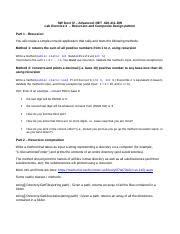 Lab3Recursion CompositeDes Docx SW Devt IV Advanced NET 420 411 DW