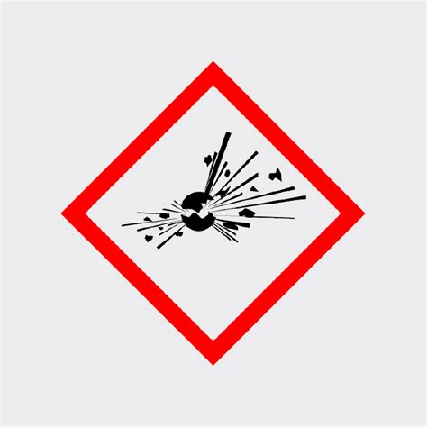 Explosive Materials Diamond Sign The Safety Sign