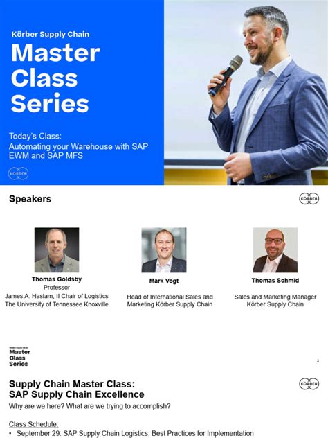 Sl Masterclass Automating Your Warehouse With Sap Ewm And Sap Mfs