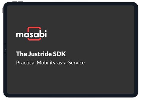 Justride Mobile Ticketing SDK Practical Mobility As A Service