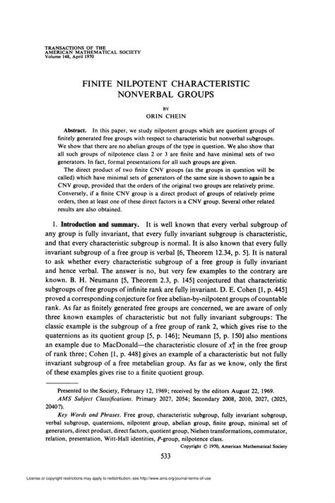 Pdf Finite Nilpotent Characteristic Nonverbal Groups