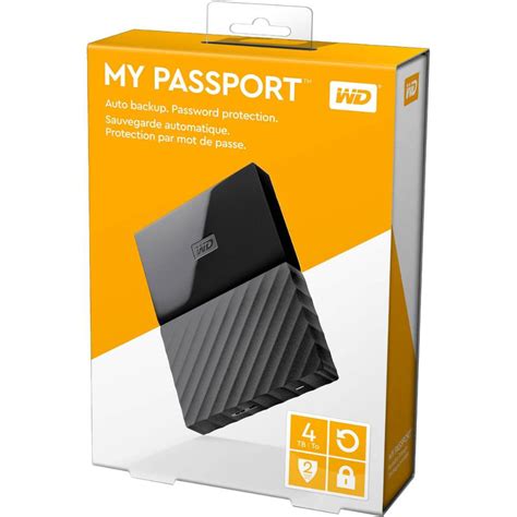 Original Western Digital 4tb My Passport Black Usb 32 Gen 1 Portable