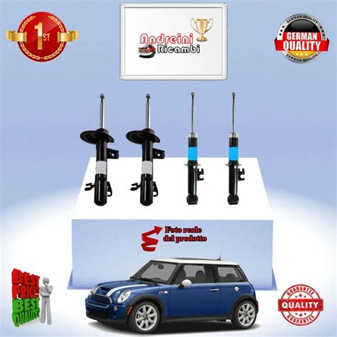 Set 4 Shock Absorbers Front Rear Mini Cooper One 66kw 90cv From 2004