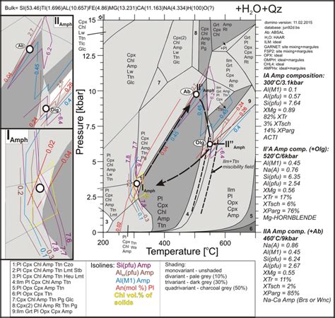 P T Pseudosection Calculated For The Bulk Rock Composition Of The