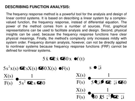 Ppt Describing Function Analysis Powerpoint Presentation Free