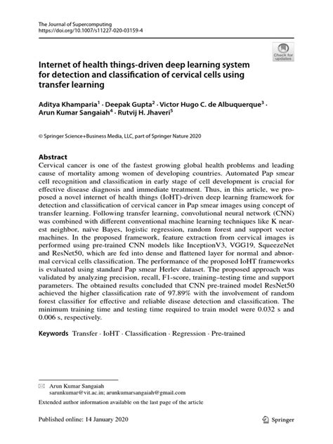 Internet Of Health Things Driven Deep Learning System For Detection And Classification Of