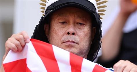 카타르 월드컵 관중석에 등장한 욱일기