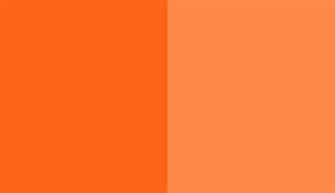 Color PANTONE Orange C Vs PANTONE Reflex Blue C Side By Side