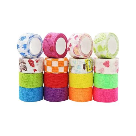2 5cm 2m Cute Printed Self Adhesive Elastic Bandage Colorful Sports