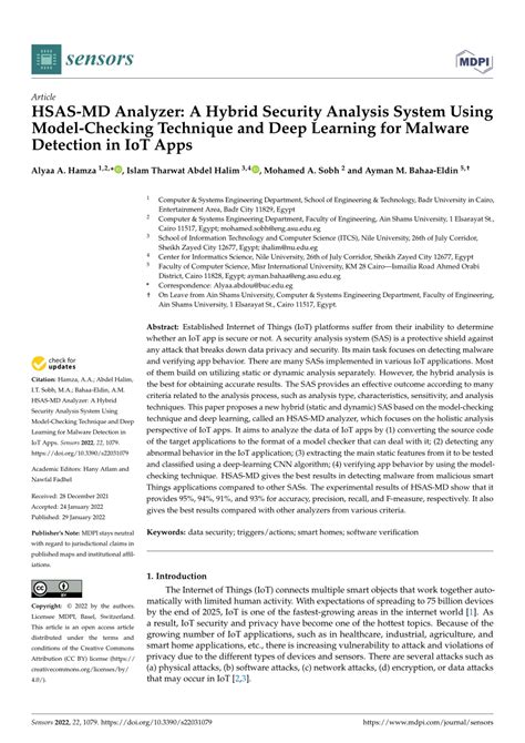 Pdf Hsas Md Analyzer A Hybrid Security Analysis System Using Model Checking Technique And